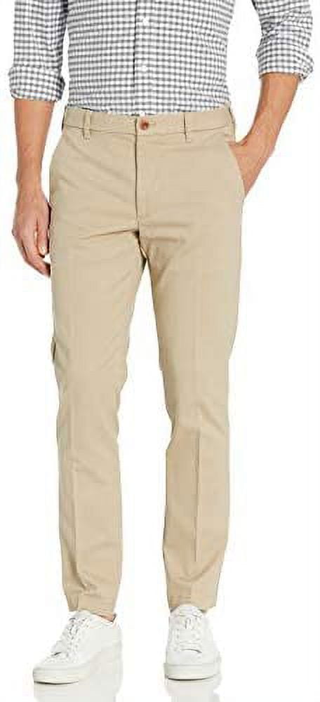 IZOD Men's Flat Front Slim Fit Performance Stretch Chino Pant ...