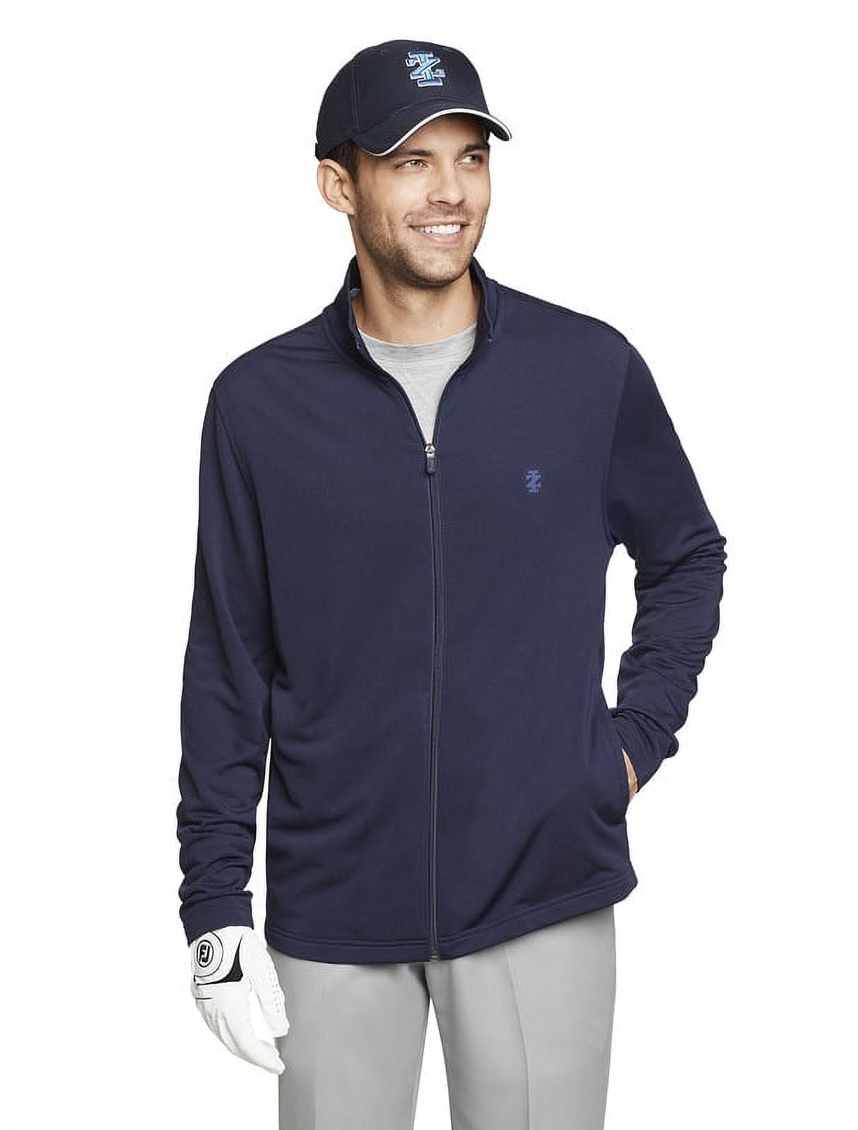 IZOD Men's Full Zip Hydrashield Jacket, Peacoat, X-Large - Walmart.com