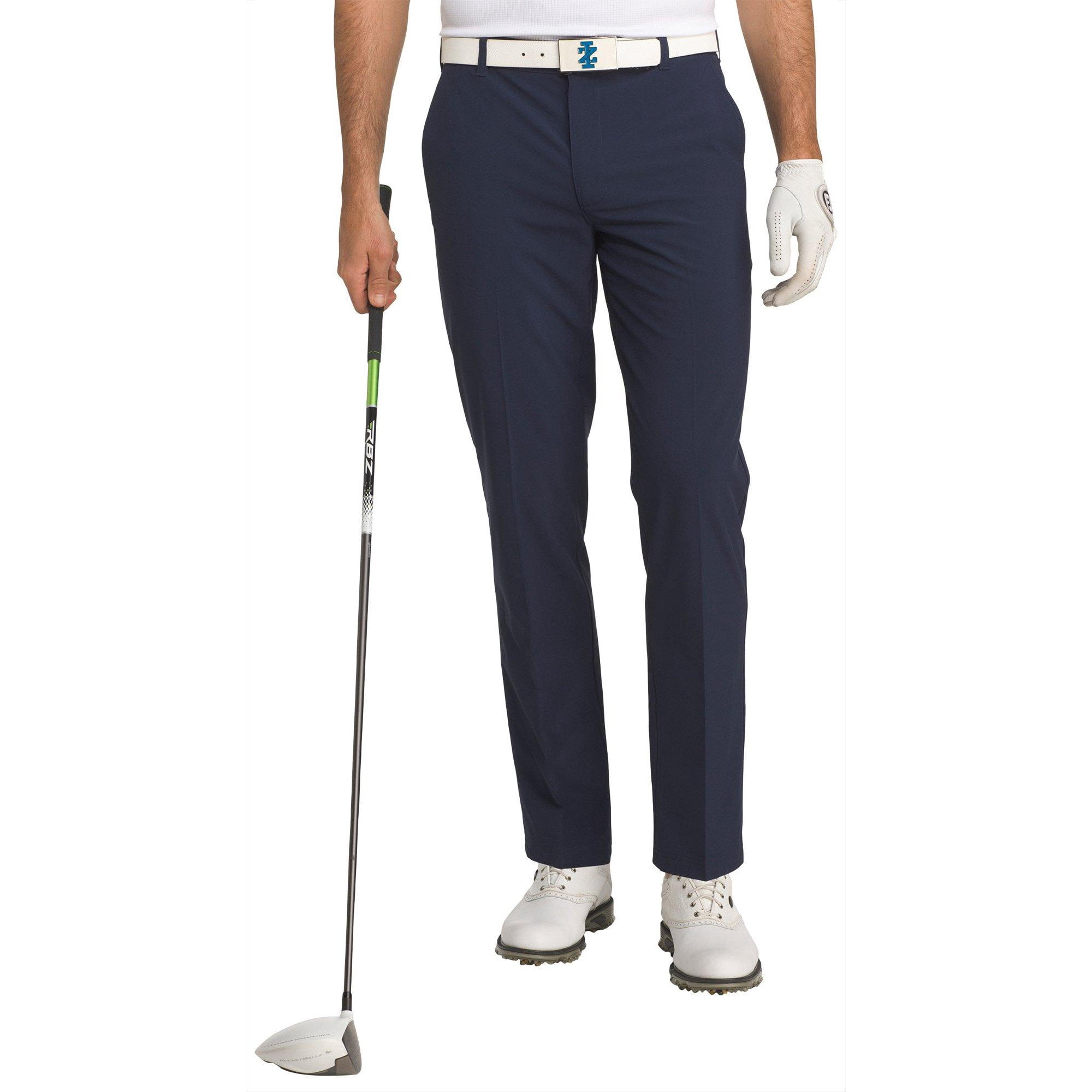 IZOD Men's Golf Swing Flex Stretch Flat Front Pant, peacoat, 40W X 30L ...