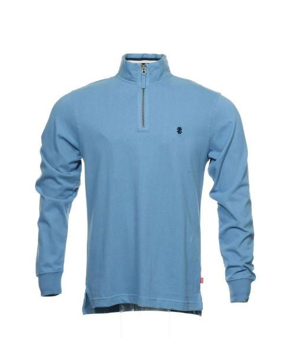 IZOD Men's Half Zip Sweatshirt, Serenity Blue, Small - Walmart.com