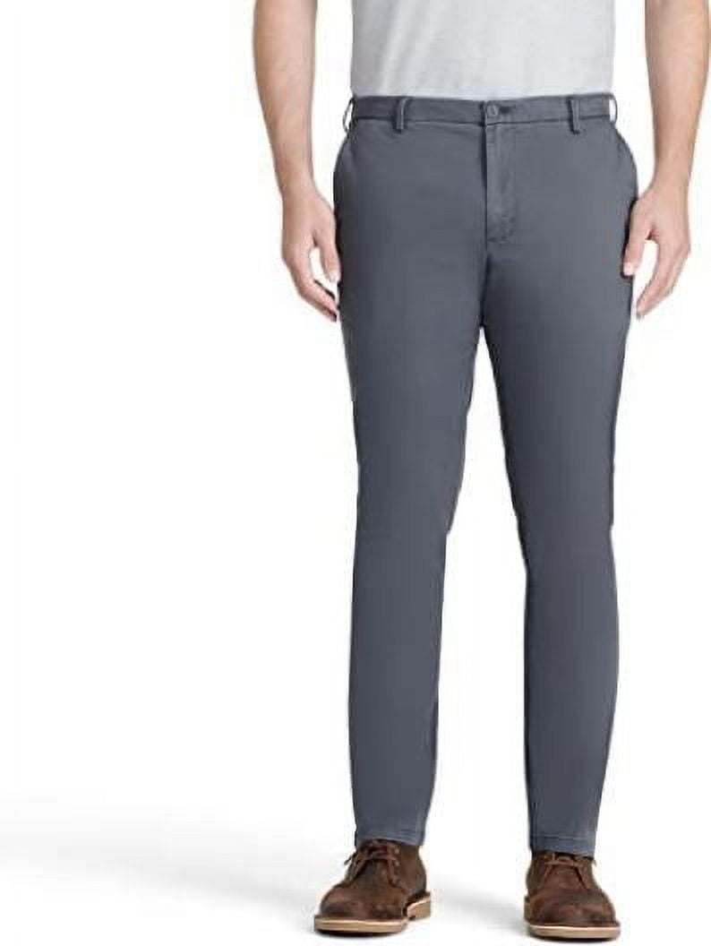 IZOD Men's Saltwater Stretch Flat Front Fit Chino Pant, Asphalt, 30W, 30L - Walmart.com