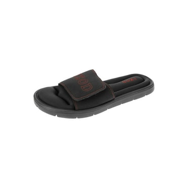Alpine Swiss Mens Memory Foam Slide Sandals Adjustable Comfort Athletic ...