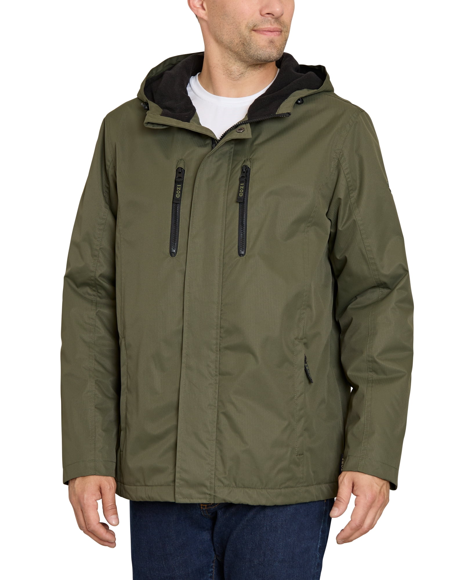 IZOD Men's Tech Racer Jacket with Hood, Sizes S-2XL - Walmart.com