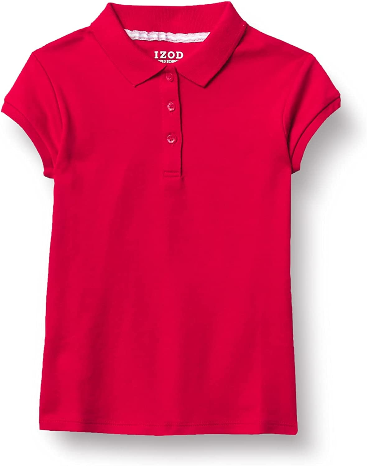 IZOD Short Sleeve Interlock Girls' Polo Shirt - Walmart.com