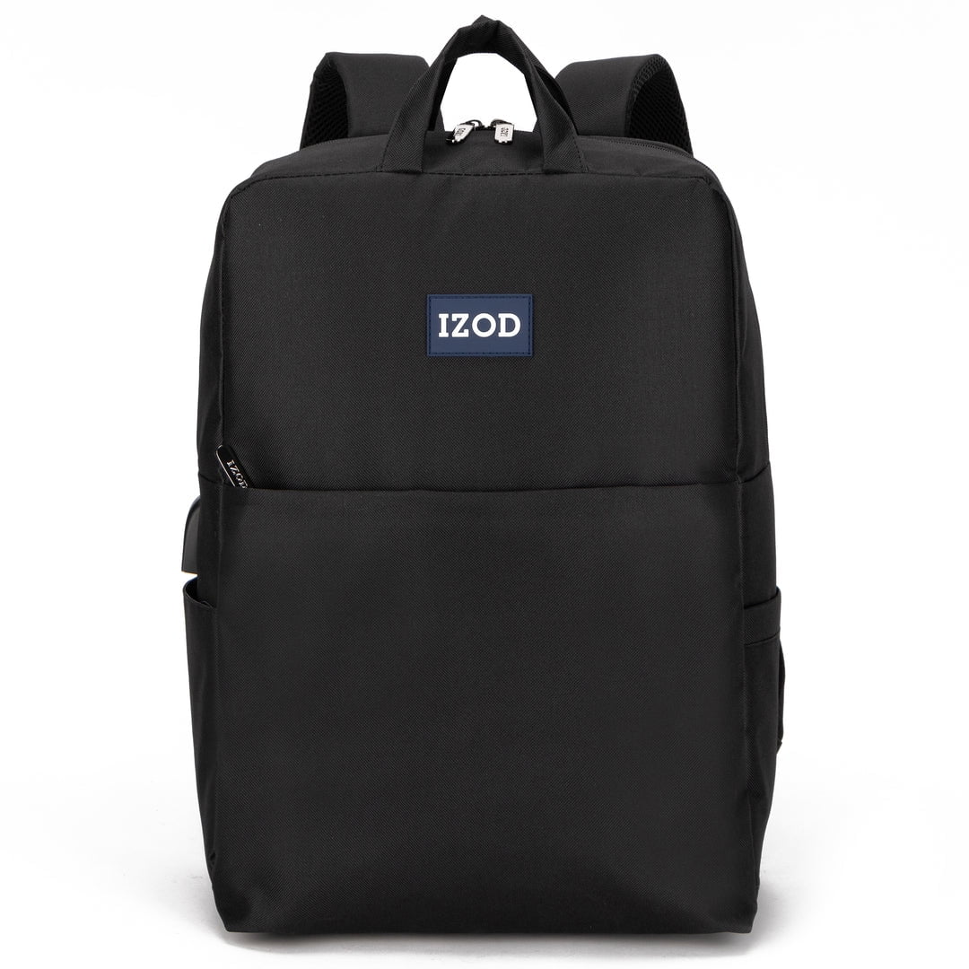 IZOD Wisdom Business Travel Slim Durable Laptop Backpack USB Charging ...