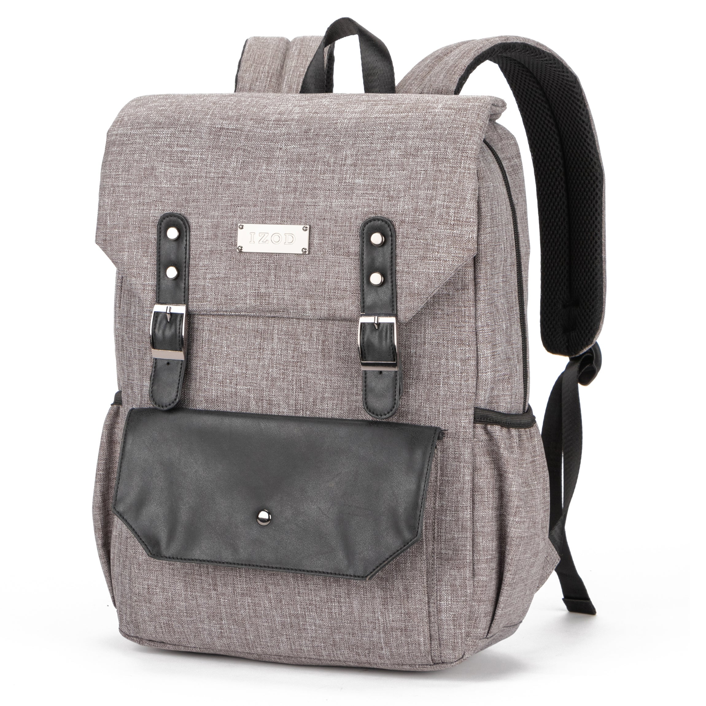 IZOD Youth Business Travel Slim Durable Laptop Backpack USB Charging ...