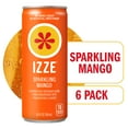 IZZE Sparkling Juice Beverage Blend, Mango, No Sugar Added, 8.4 FL OZ, 6 Cans - Walmart.com