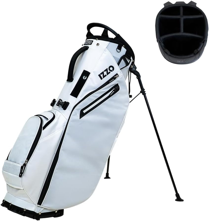IZZO Golf Heritage Stand Bag, with a Magnetic Quick Access Pocket and a ...