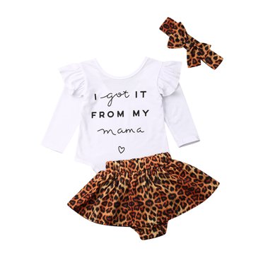 Canis Cute Infant Baby Girls Hello World Outfit - T-shirt, Tutu Dress Skirt, Headband 3PCS Set ...