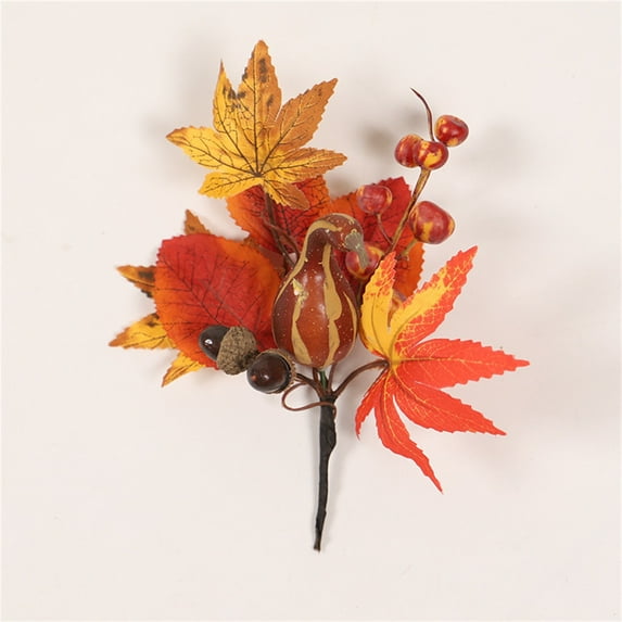 Iamnij Halloween Fall Decorations Artificial Maple & Berry Stems ...