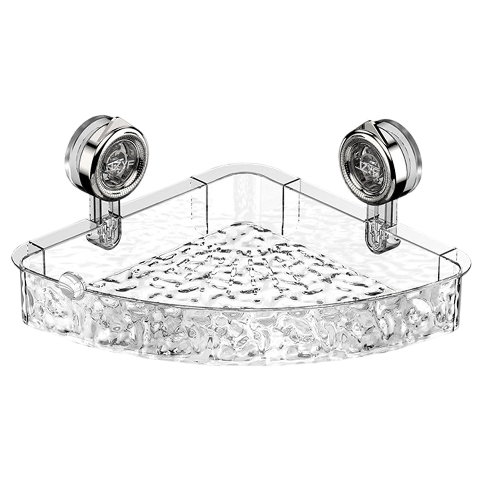 Iamnij No-Drill Bathroom Suction Storage Box,Bathroom Wall Organizers ...