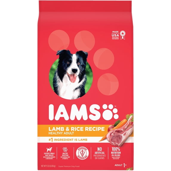 IAMS Proactive Health Lamb and Rice Dry Dog Food - Kibble - 12.5 lbs ...