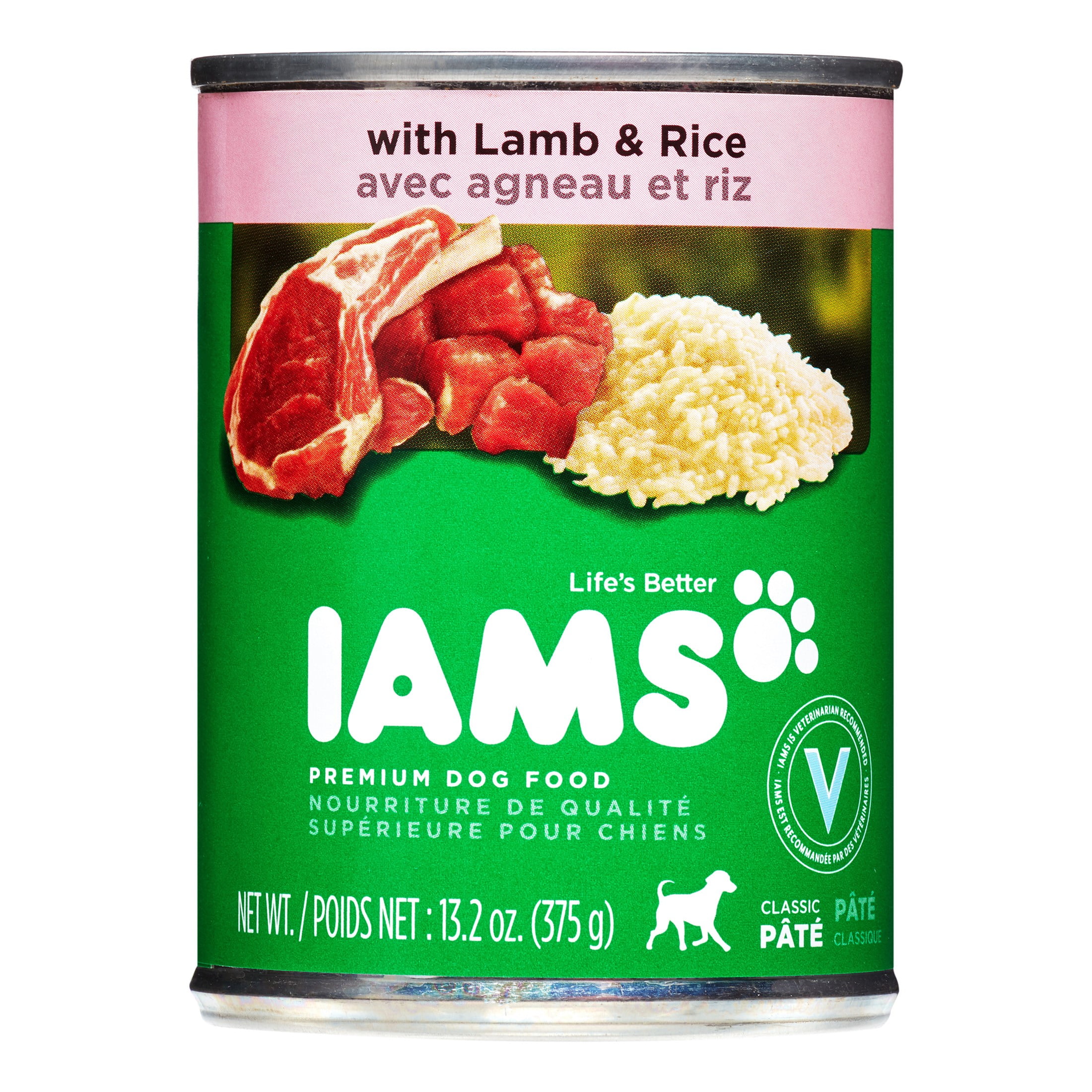 Iams Proactive Health Adult With Lamb and Rice Pate Wet Dog Food, (12 ...