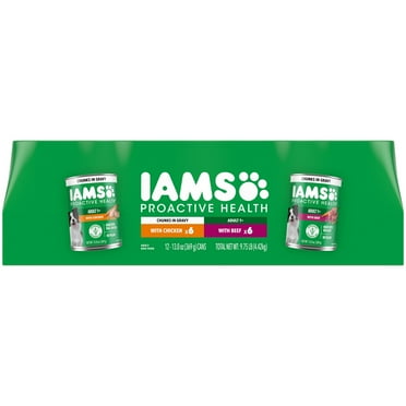 (3 pack) Iams Proactive Health Chicken Chunks In Gravy And Beef Chunks ...