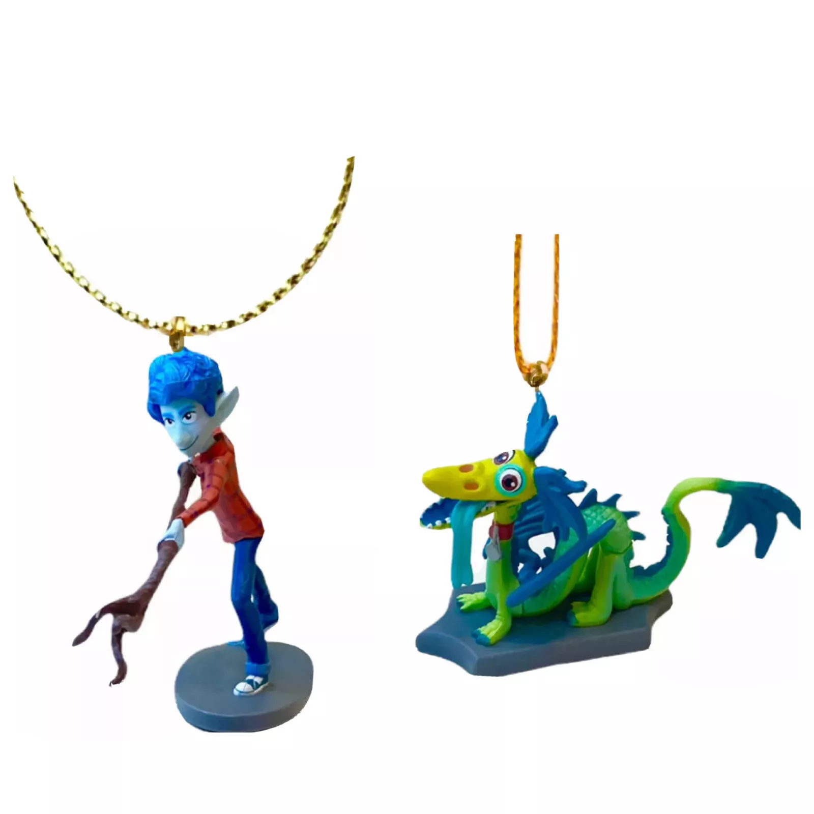 Ian Lightfoot & Blazey Dragon 2pc Ornament Onward Figure Pvc Figurine 3 ...