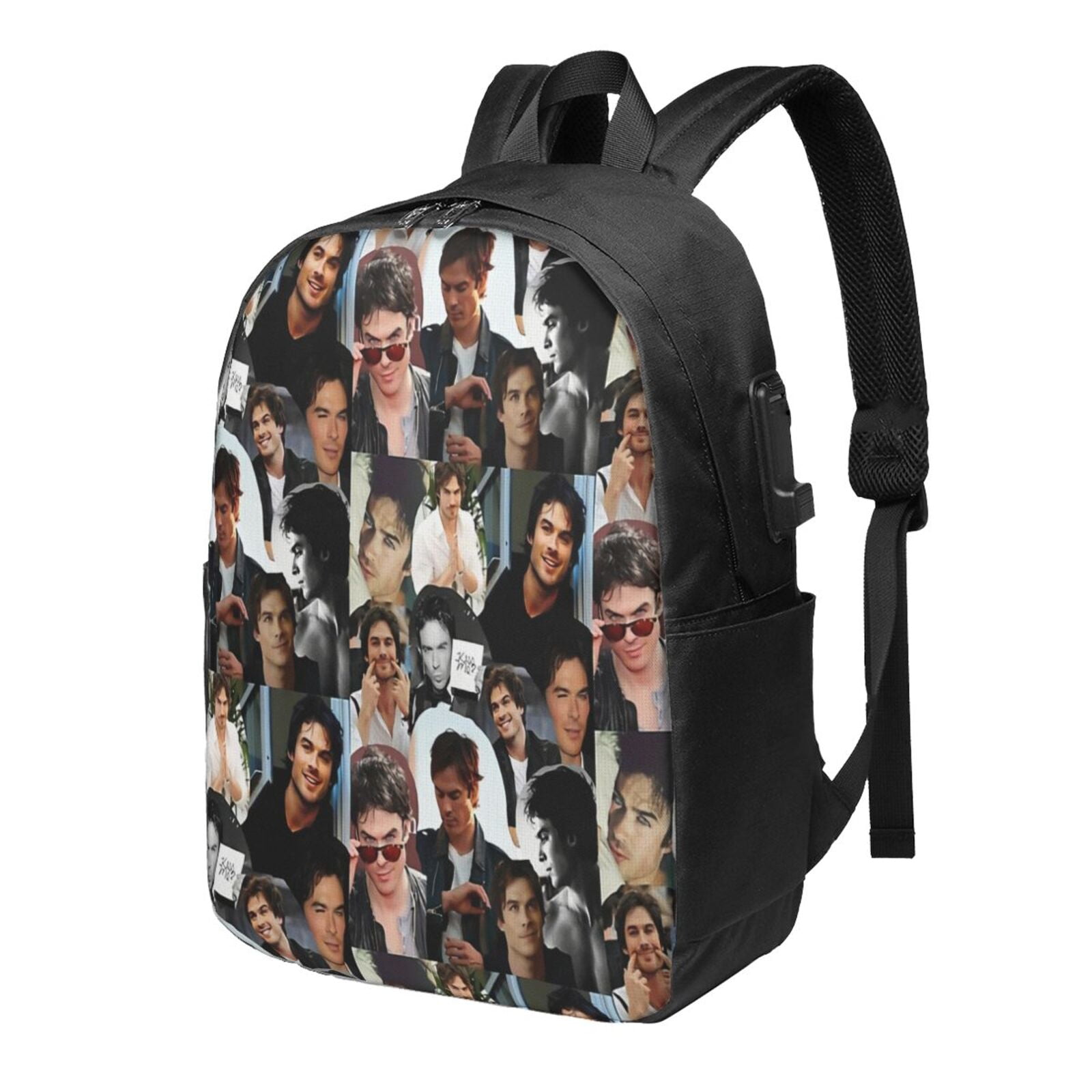 Ian Somerhalder Backpack Fashion Travel Backpack Laptop Backpack 17 ...