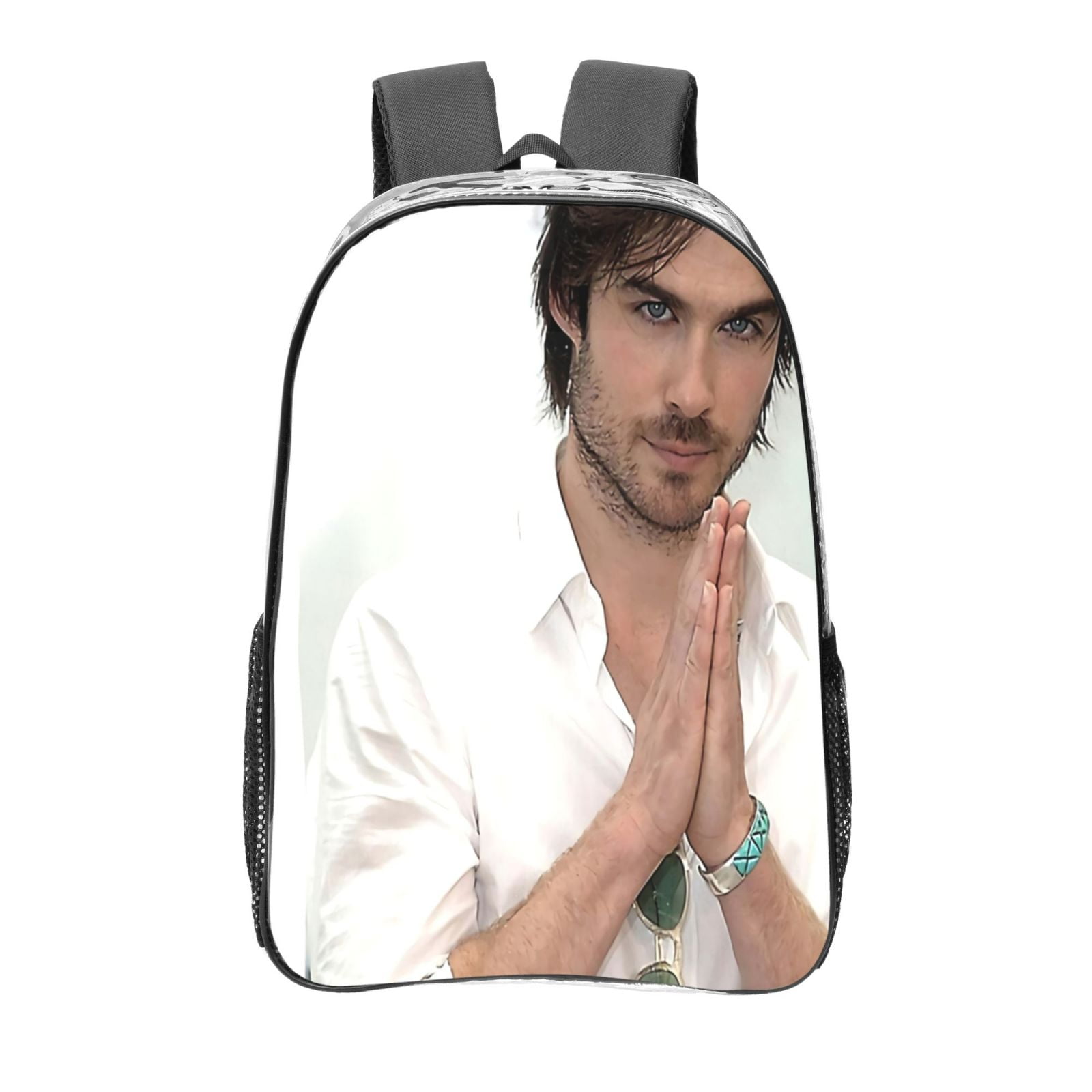 Ian Somerhalder Damon Salvatore Transparent Backpack Fashion Travel ...