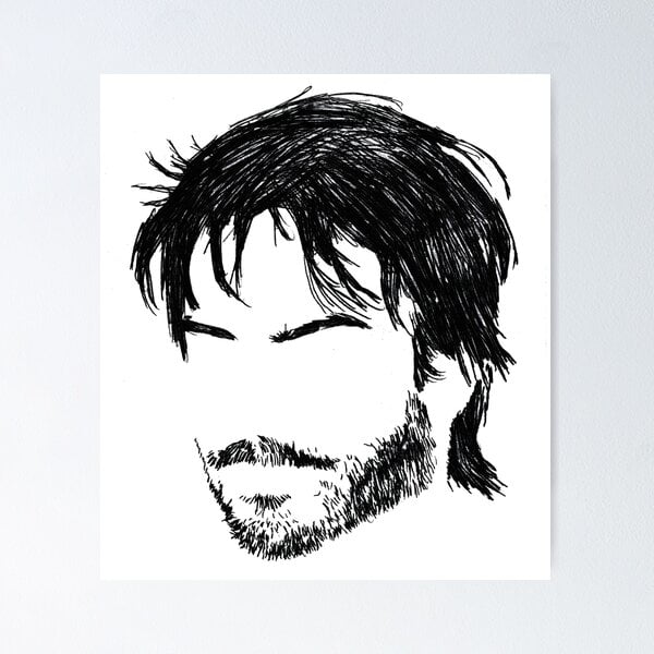 Ian Somerhalder Poster Wall Art, Modern Wall Decor For Living Room ...