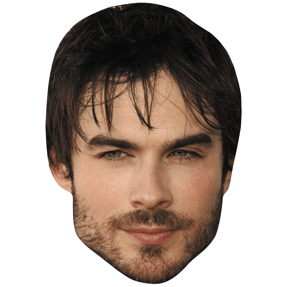 Ian Somerhalder (Stubble) Celebrity Mask, Flat Card Face, Fancy Dress ...
