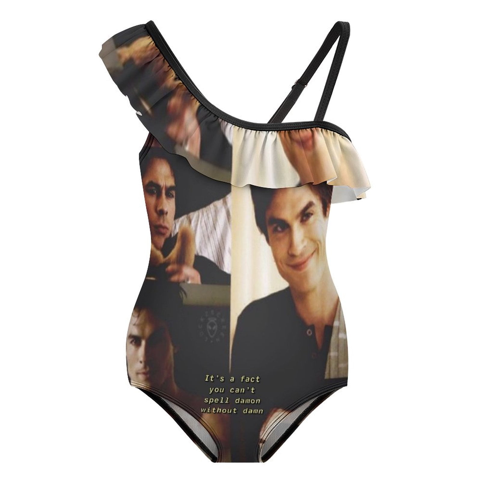 Ian Somerhalder The Vampire Diaries One-Piece Swimsuit for Girls ...