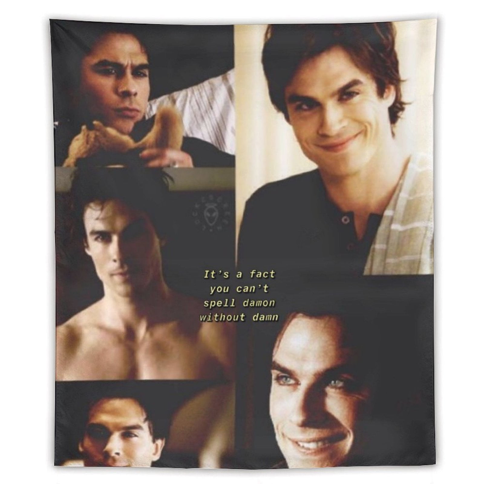 Ian Somerhalder The Vampire Diaries Tapestry Luxury Wall Hanging ...