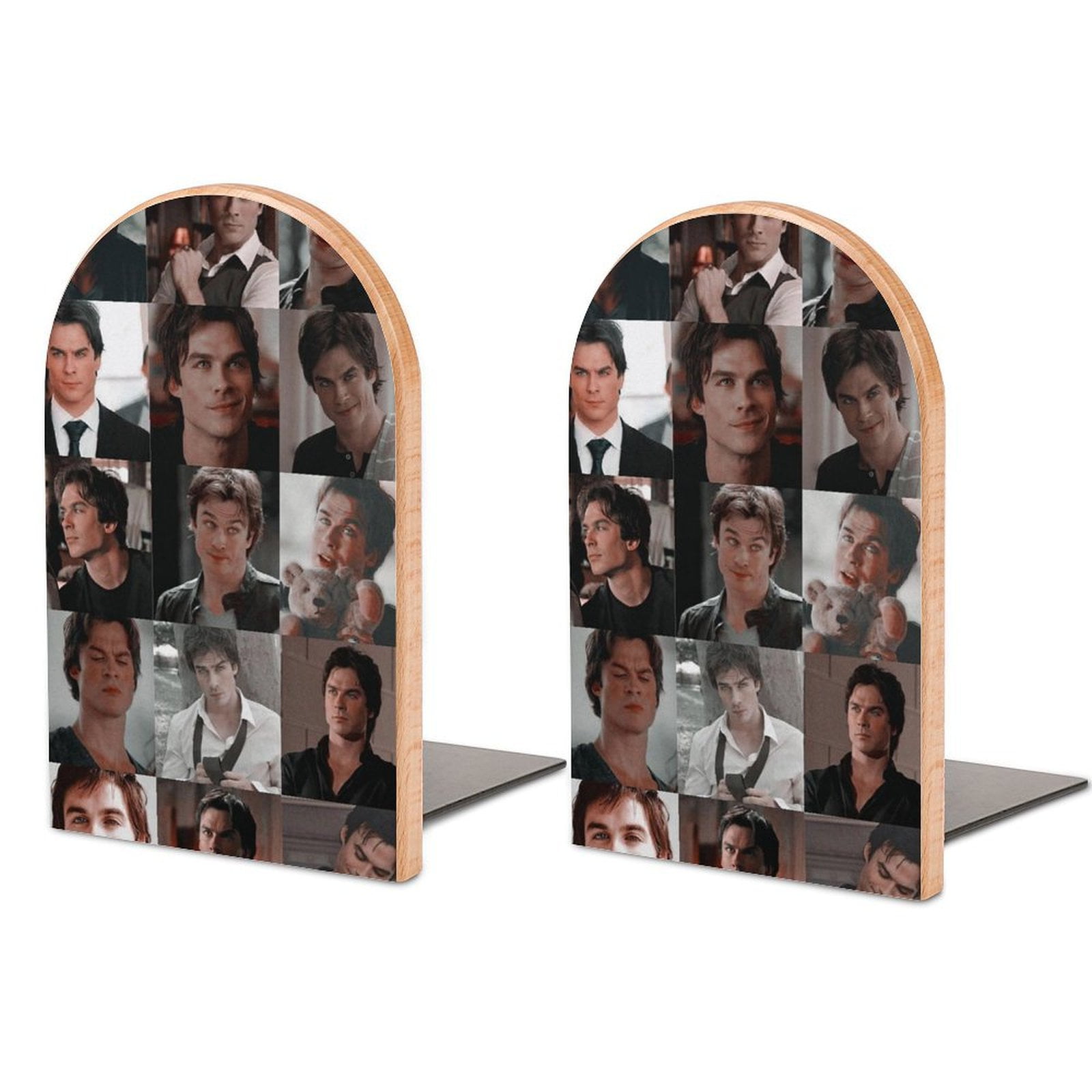 Ian Somerhalder Vampire Diaries Bookends Wood Book Divider Decor ...