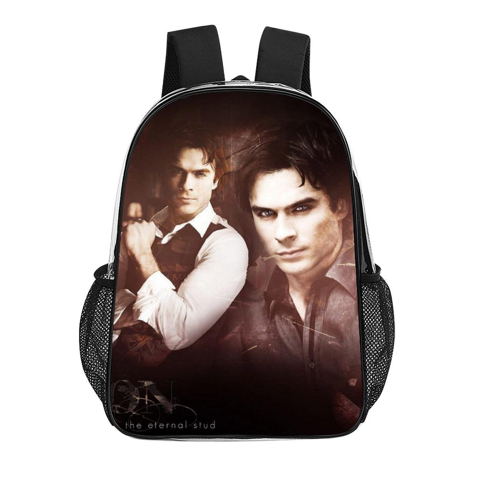 Ian Somerhalder Vampire Diaries Clear Backpack Transparent Bag 17 Inch ...