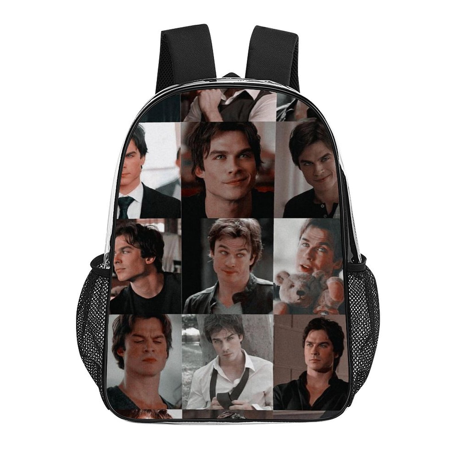 Ian Somerhalder Vampire Diaries Clear Backpack Transparent Bag 17 Inch ...