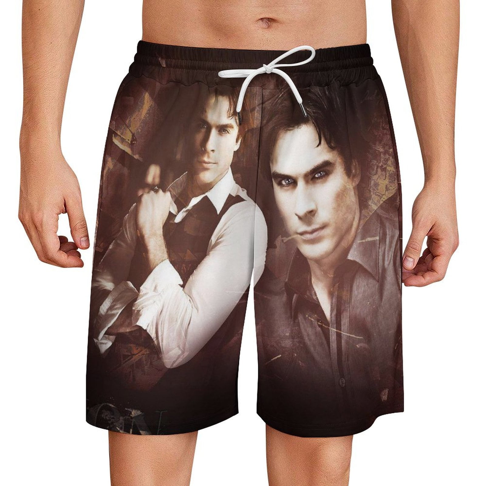 Ian Somerhalder Vampire Diaries Short Sweatpants Summer Daily Cozy Lounge Shorts 3D Printed ...