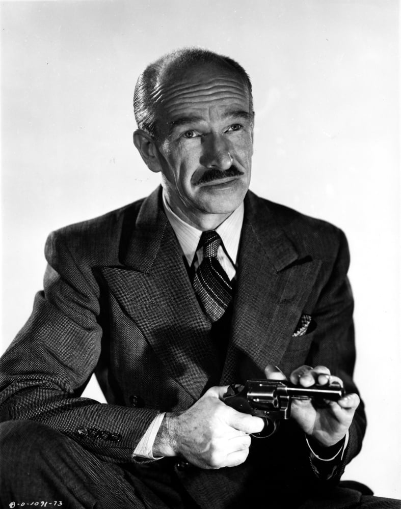 Ian Wolfe Close Up Portrait with Gun Photo Print (24 x 30) - Walmart.com