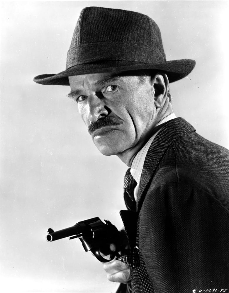 Ian Wolfe wearing a Suit with Hat and Gun Photo Print (24 x 30 ...