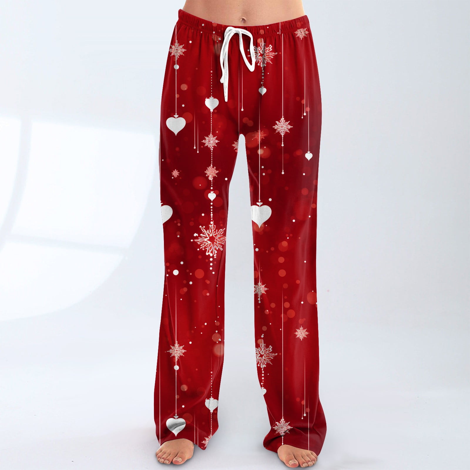 Iaqnaocc Valentines Womens Pajama Pants Lovely Valentine's Hearts Print ...