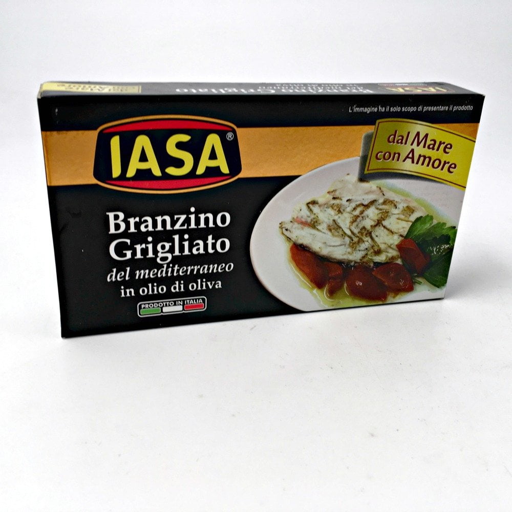 Iasa Branzino Grigliata Seabass in Olive KKS1 Oil - Walmart.com