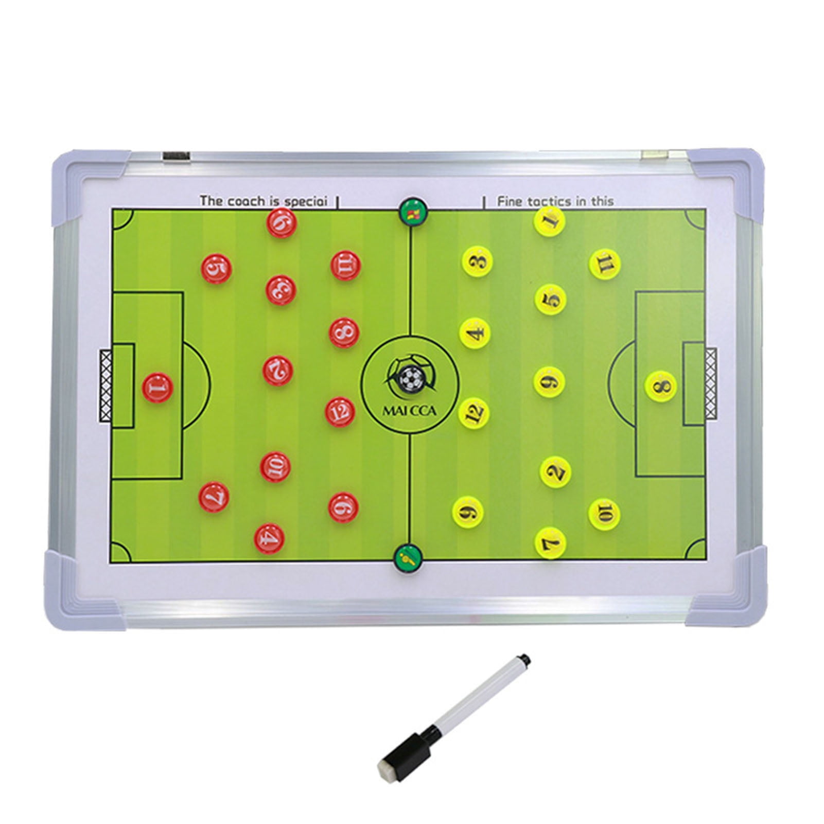 Iaukyu 1 Set Soccer Dry-Erase Coaching Scoreboard with Erasable Pen ...