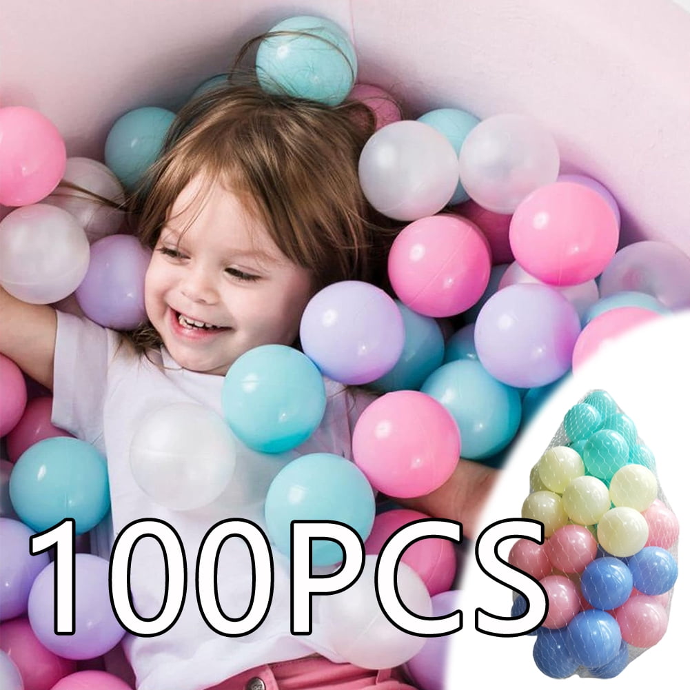 Iaukyu Ball Pit Balls 100pcs for Kids,Plastic Balls for Ball Pit, 2.2 ...