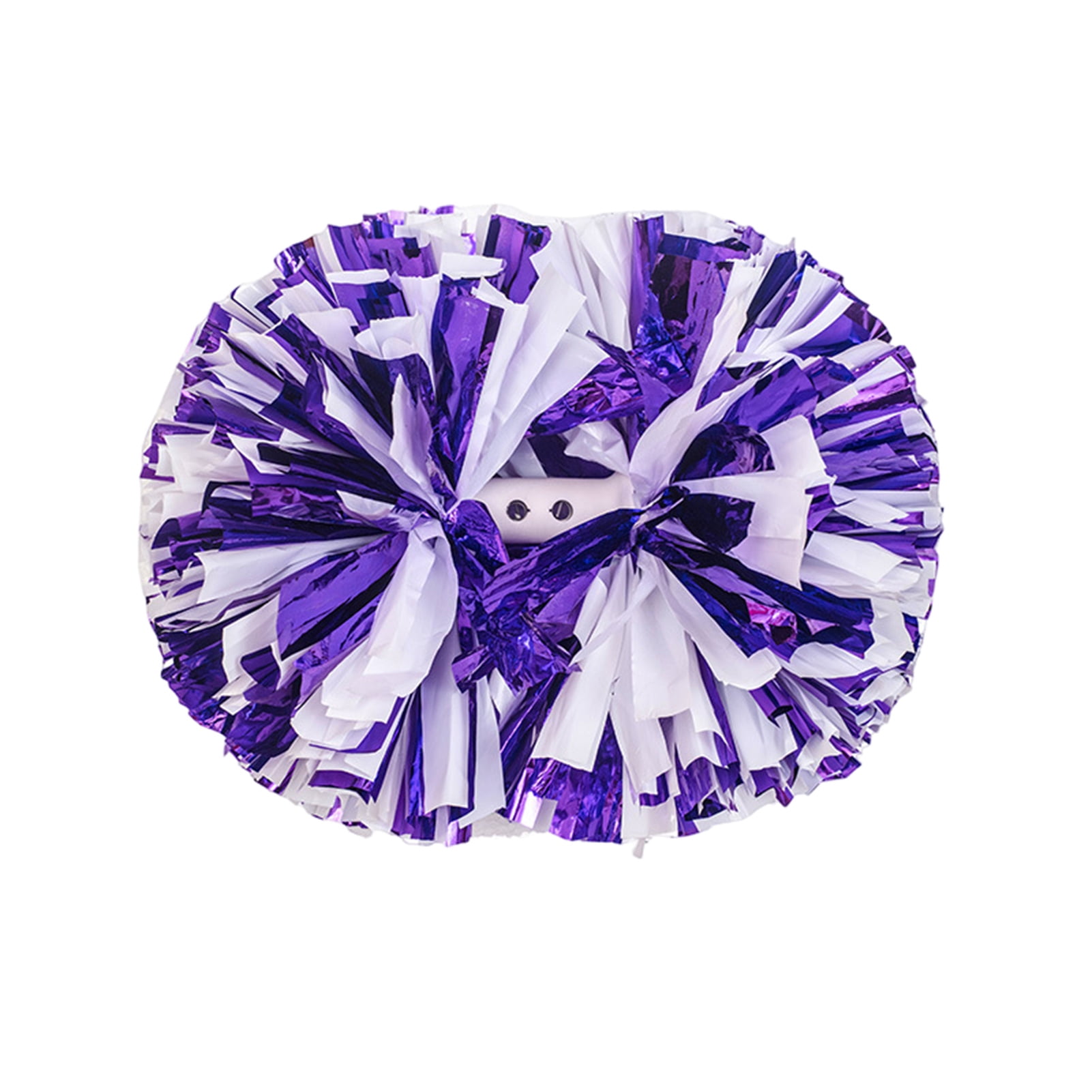 Cheerleading Metallic Pom Poms with Handle Vibrant Color Cheering Squad ...