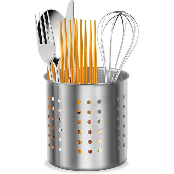 Iaukyu Stainless Steel Cutlery Drainer Caddy, Tableware Storage ...