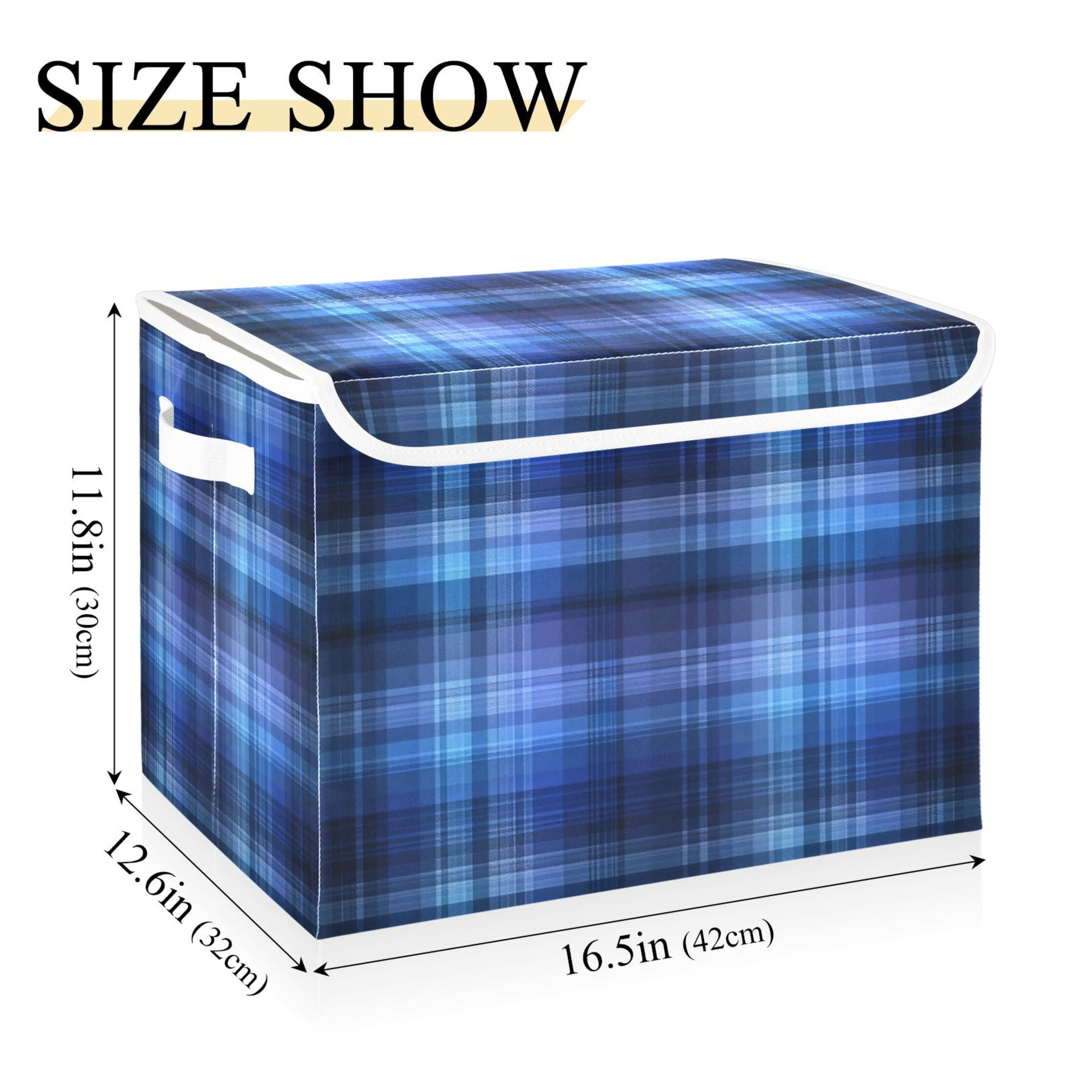 Iauyy 16.5x12.6x11.8in Foldable Flip-Top Storage Bin, Dustproof Magic ...