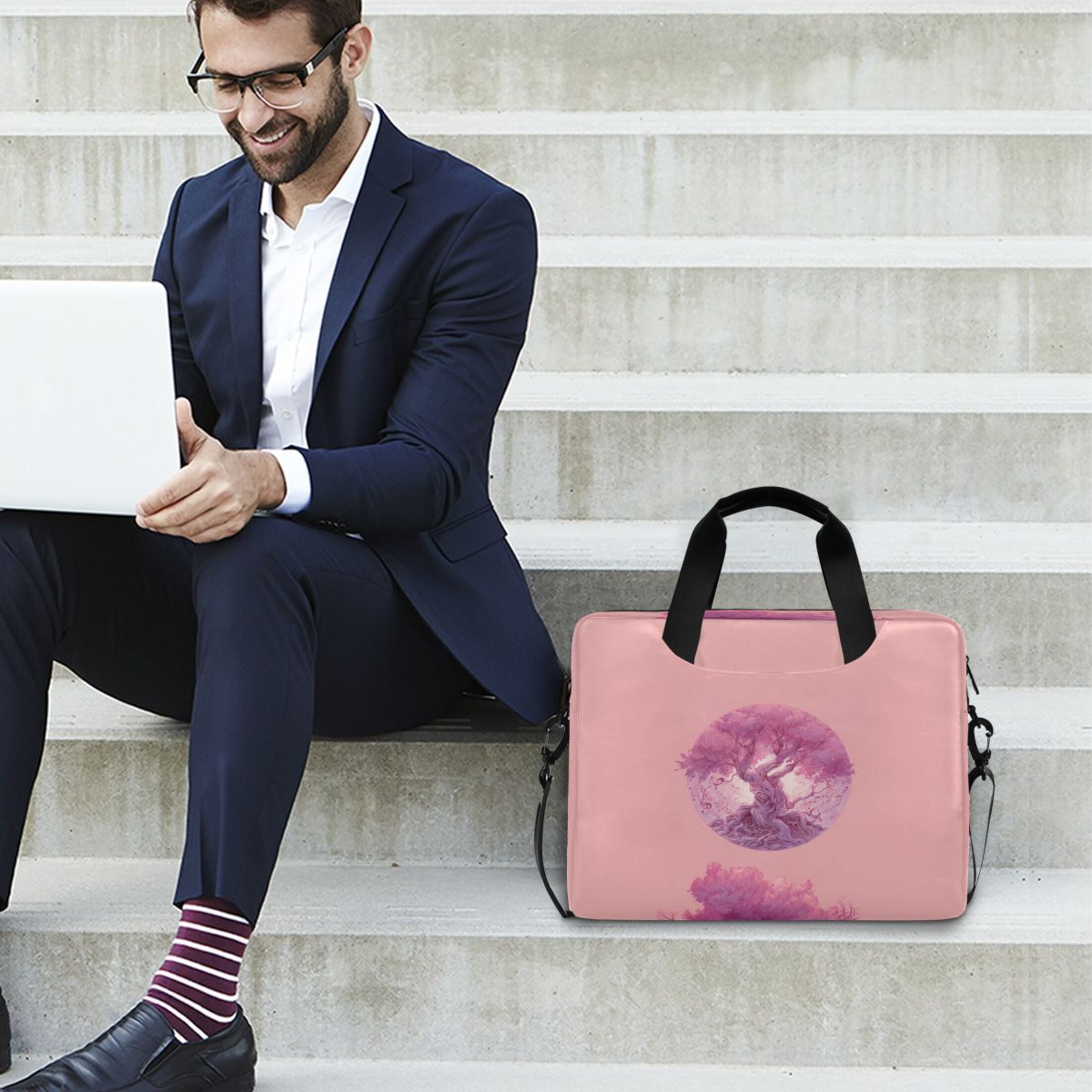 Iauyy 16inch Laptop Briefcase for Men/Women , Detachable Strap & Padded ...