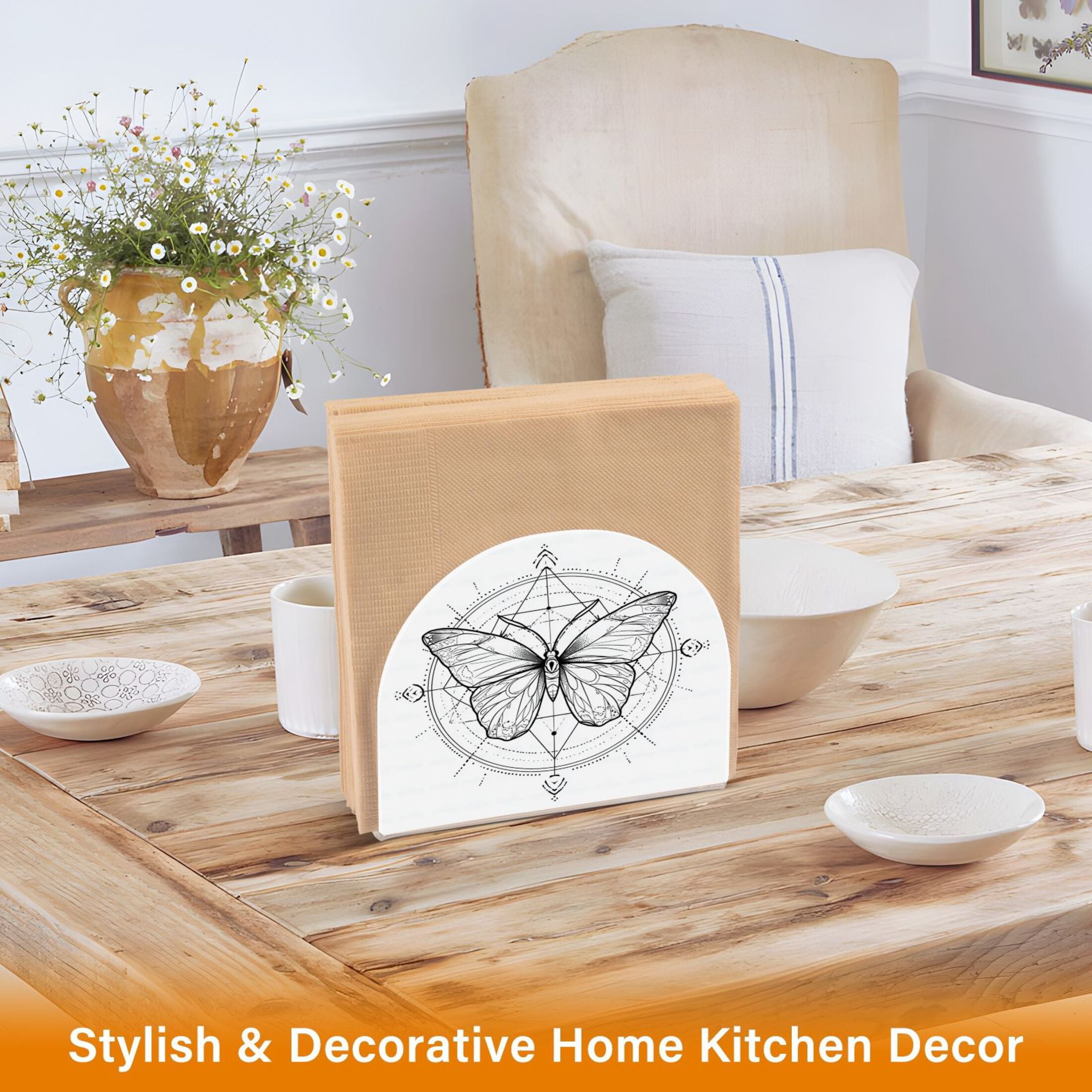 Iauyy 2 Piece Napkin Holder for Table 4.1x4.9x1.97in Acrylic Kitchen ...
