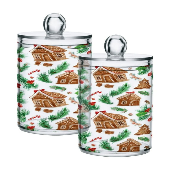 Iauyy 2 pack Transparent Floss Storage Container - Sealed Cotton Pad ...