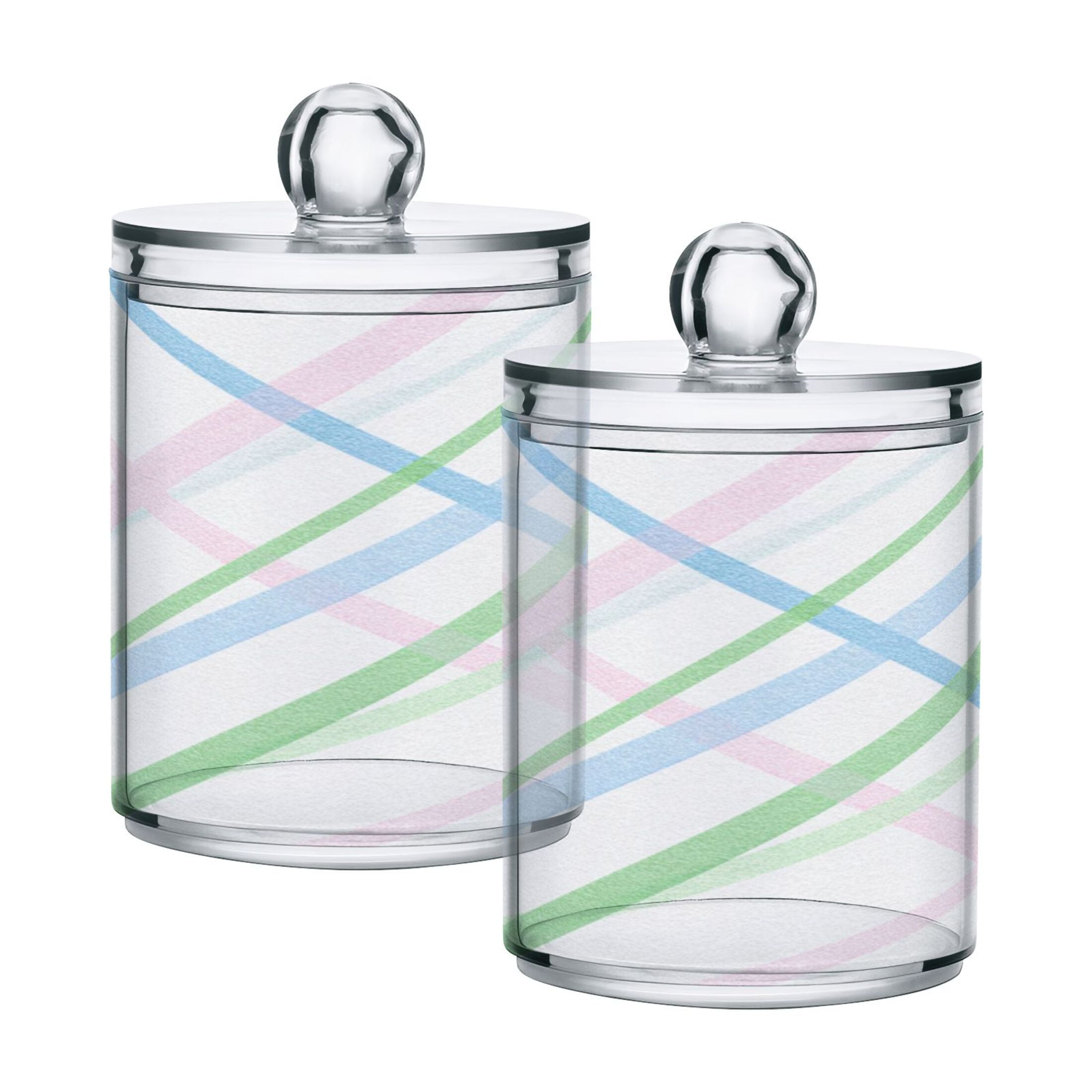 Iauyy 2 pack Transparent Floss Storage Container - Sealed Cotton Pad ...
