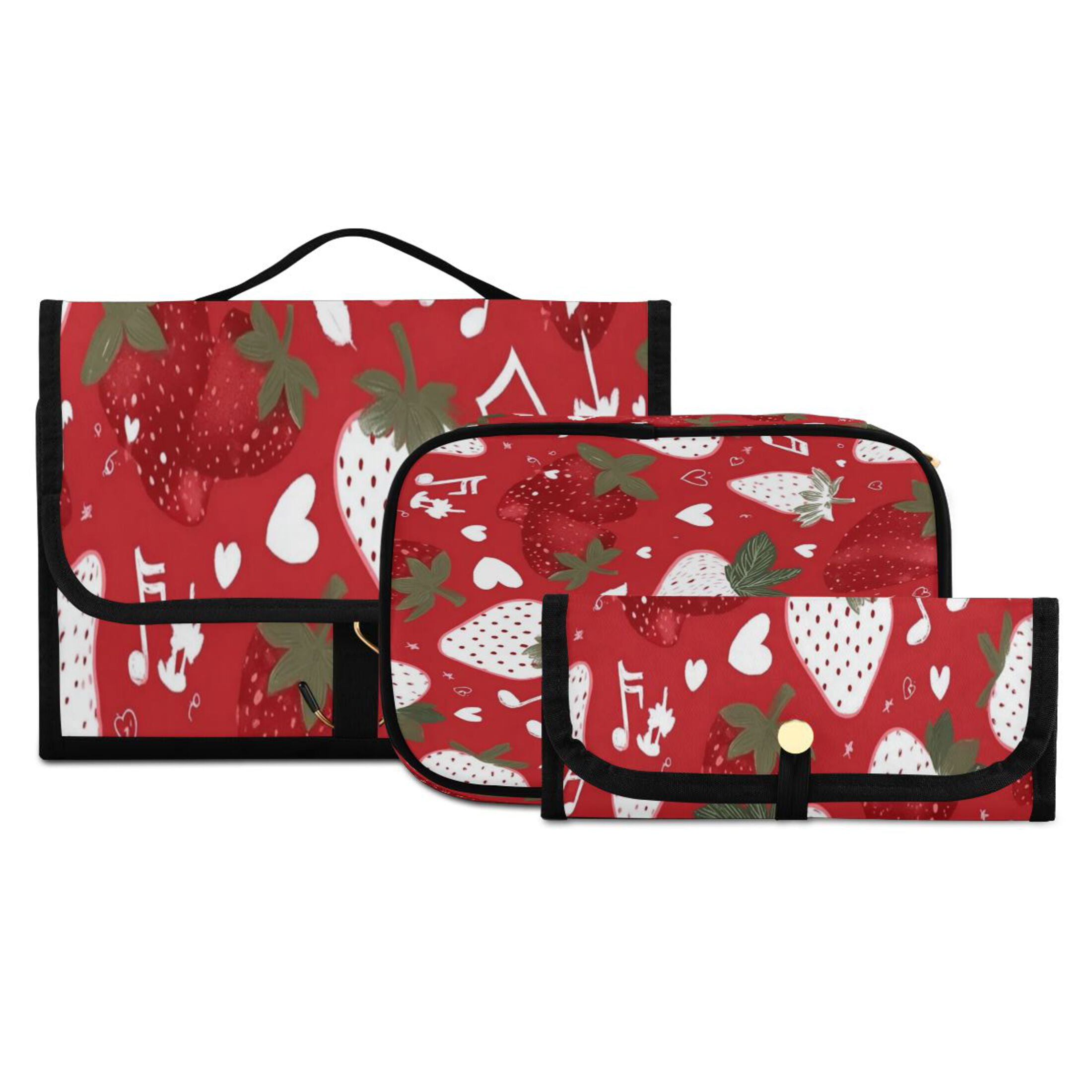 Iauyy 3 Piece Large Portable Hanging Toiletry Bags for Travel,Foldable ...