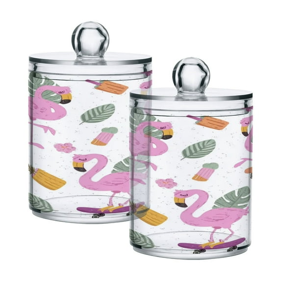 Iauyy 4 pack Transparent Floss Storage Container - Sealed Cotton Pad ...