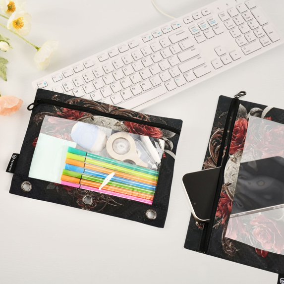Iauyy Binder Pouches 2-Pack - Waterproof Soccer Mesh Clear PVC ...