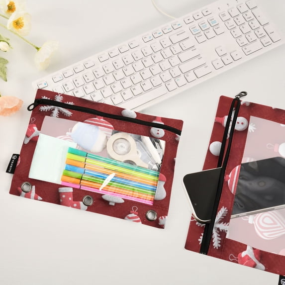 Iauyy Binder Pouches 2-Pack - Waterproof Soccer Mesh Clear PVC ...