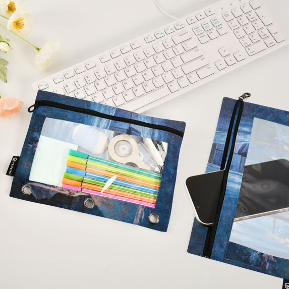 Iauyy Binder Pouches 2-Pack - Waterproof Soccer Mesh Clear PVC ...