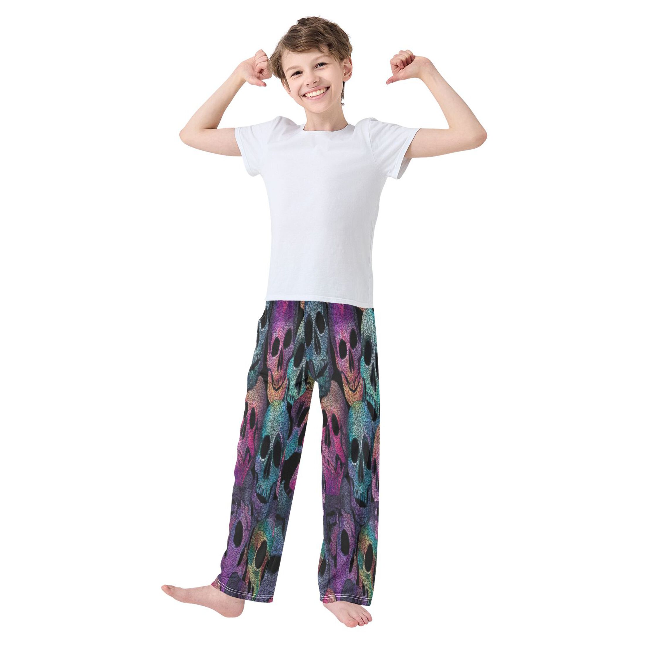 Iauyy Boys Pajama Pants for Boys-Cotton-Like Modal PJ Bottoms for Kids ...
