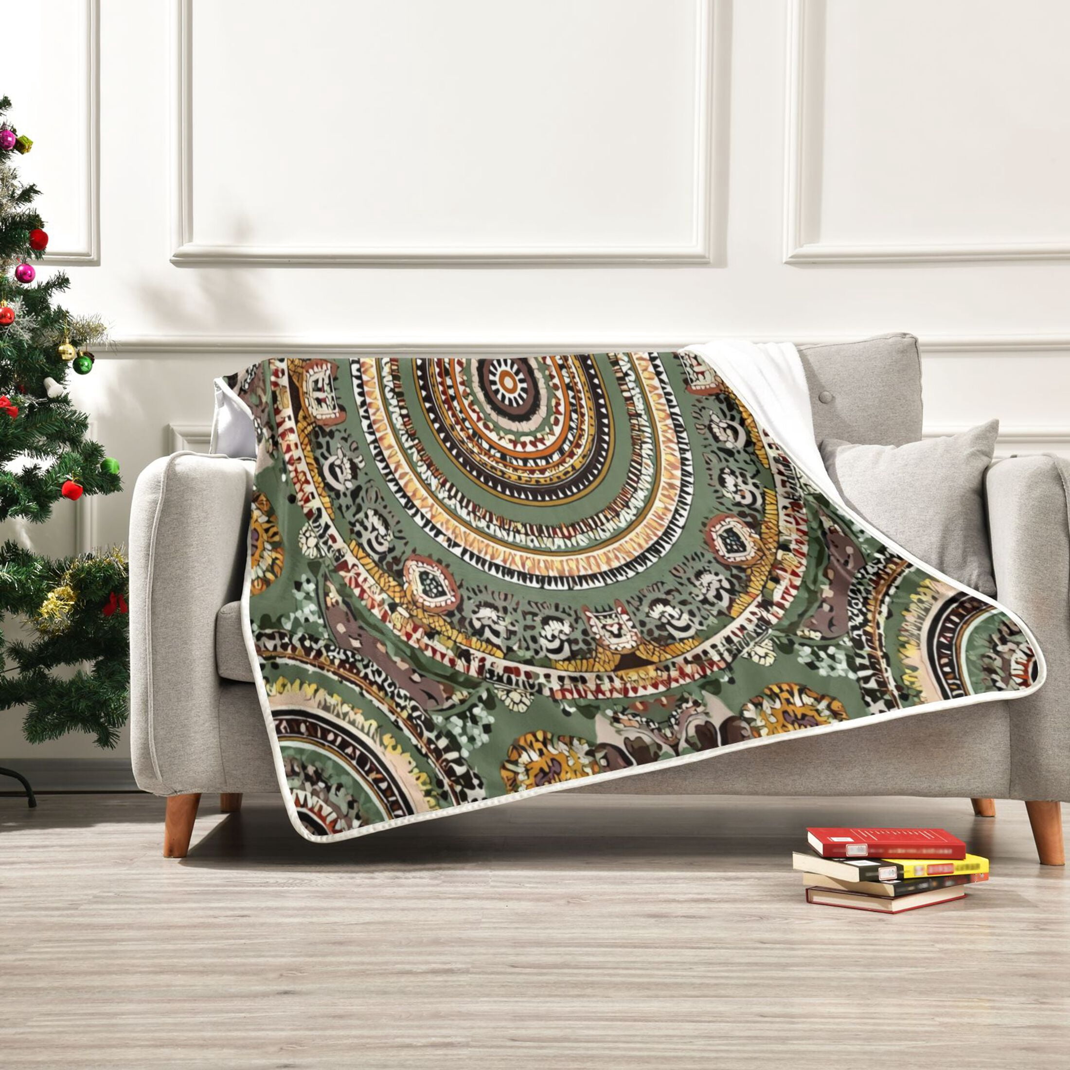 Iauyy Brown Tribal Patterns Blanket ,Arctic Wool Throw Blankets All ...