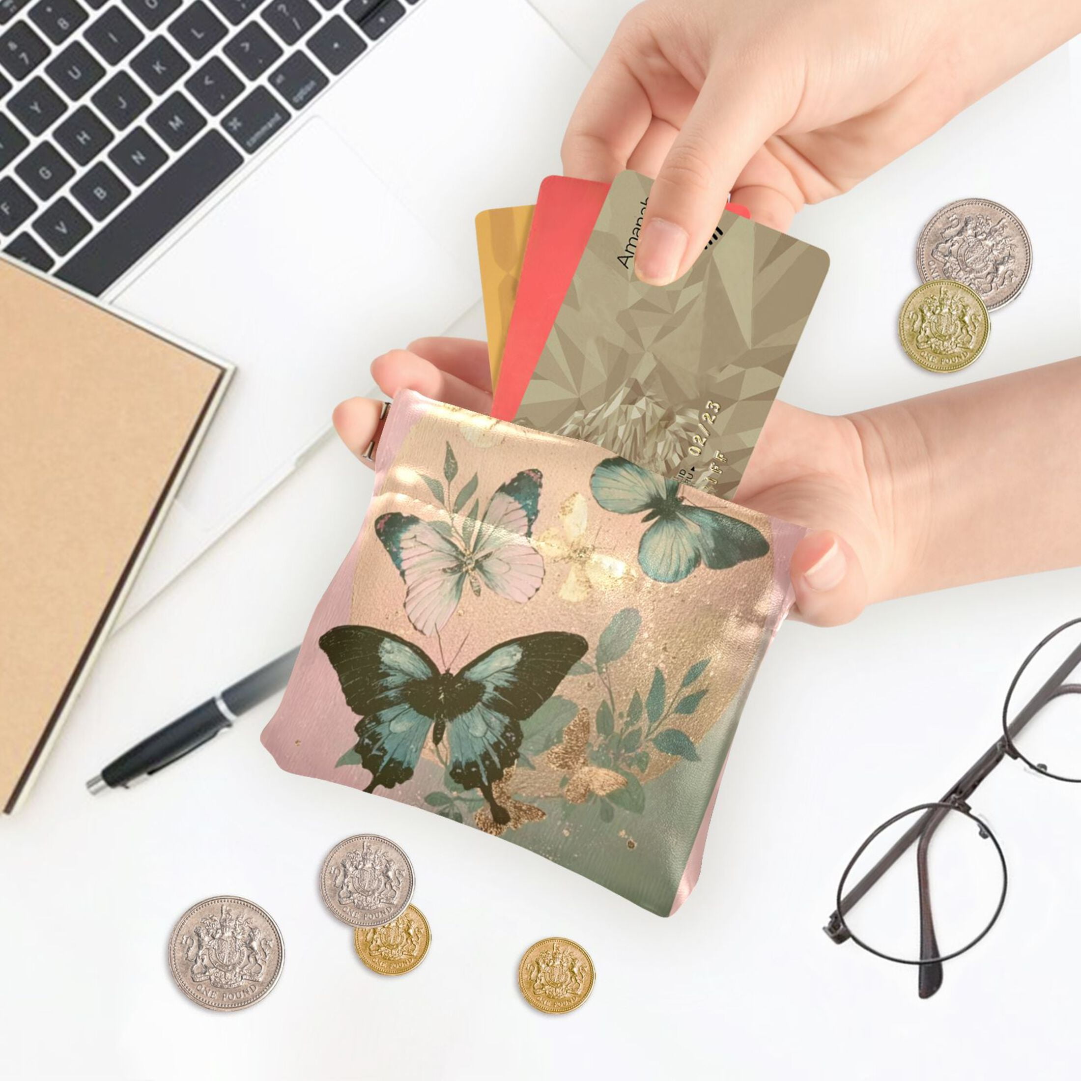 Iauyy Cute Wallet -Ejector Clip Design Inner Suede Material for Other ...